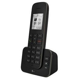 Telekom Sinus A 207 Schnurloses Telefon mit Anrufbeantworter schwarz