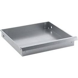 Schublade, für Materialschrank MS mit Mitteltrennwand, B 1200 x T 458 x H 155 mm, Stahlblech, silber