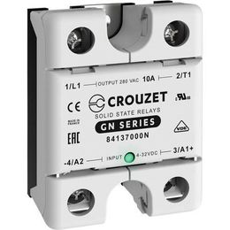 Crouzet Halbleiterrelais 84137000N 10 A Schaltspannung (max.): 280 V/AC Nullspannungsschaltend 1 St.