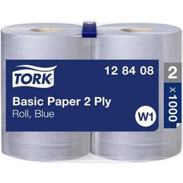 Tork Standard-Papierwischtücher, Rolle Blau W1, Mehrzweck, 2 × 340 m 128408 Anzahl: 2000 St.