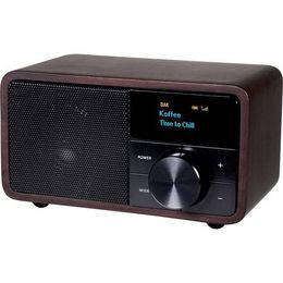 Kathrein DAB+ 1 mini Tischradio DAB+, UKW Bluetooth® Holz (dunkel)