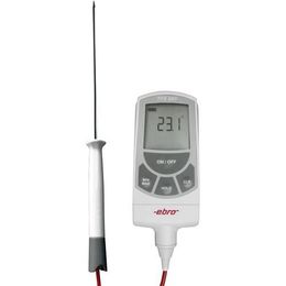 EBRO TFX 420 & TPX 400 Einstichthermometer (HACCP) kalibriert (DAkkS-akkreditiertes Labor) Messbereich Temperatur -50 bis 400 °C Fühler-Typ Pt1000 HACCP-konform