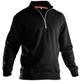 Jobman J5401-schwarz-XXL Sweatshirt mit Kragen 1/2 zip Kleider-Größe: XXL Schwarz