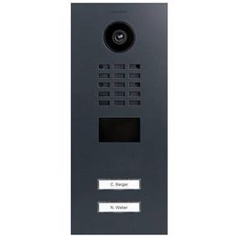 DoorBird D2102V IP-Video-Türsprechanlage LAN Außeneinheit Edelstahl, RAL 7016 (seidenmatt)