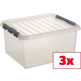 Helit Aufbewahrungsbox Sunware Q-line Transparent 36 l (B x H x T) 400 x 260 x 500 mm 3 St.