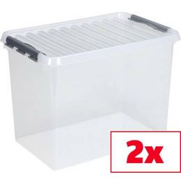 Helit Aufbewahrungsbox Sunware Q-line Transparent 62 l (B x H x T) 400 x 600 x 340 mm 2 St.