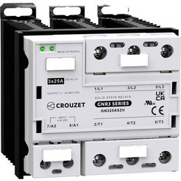 Crouzet Halbleiterrelais GNR25DCZH 25 A Schaltspannung (max.): 660 V/AC Spezieller Nulldurchgang 1 St.
