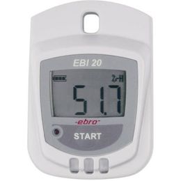EBRO 1601-0044-Z EBI 20-TH1 Multi-Datenlogger kalibriert (ISO) Messgröße Luftfeuchtigkeit, Temperatur -30 bis +70 °C 0 bis 100 % rF