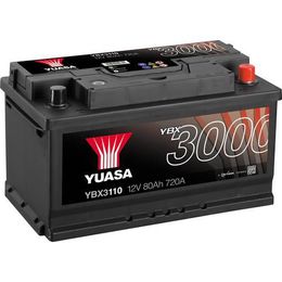 Yuasa SMF YBX3110 Autobatterie 12 V 80 Ah T1 Zellanlegung 0