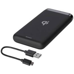 Deltaco - a nordic brand Induktions-Powerbank 2000 mA PB-Q1001 10000 mAh Ausgänge Induktionslade-Standard, USB Schwarz