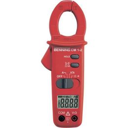 BENNING CM 1-2 Stromzange, Hand-Multimeter kalibriert (ISO) digital CAT III 600 V Anzeige (Counts): 2000