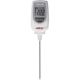 EBRO TTX 110 Einstichthermometer (HACCP) kalibriert (DAkkS-akkreditiertes Labor) Messbereich Temperatur -50 bis 350 °C Fühler-Typ T HACCP-konform