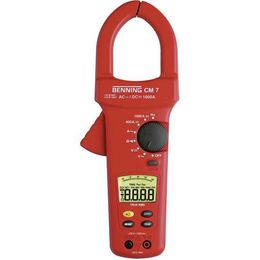 BENNING CM 7 Stromzange, Hand-Multimeter kalibriert (DAkkS-akkreditiertes Labor) digital CAT IV 600 V Anzeige (Counts): 4000