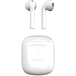 RYGHT DYPLO 2 In Ear Kopfhörer Bluetooth® Weiß Headset