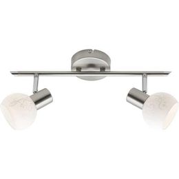 Brilliant Bona 10513/05 Deckenstrahler Glühlampe E14 80 W Eisen, Weiß