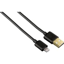 Hama Apple iPad/iPhone/iPod Anschlusskabel [1x USB 2.0 Stecker A - 1x Apple Lightning-Stecker] 1.50 m Schwarz