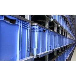 NO NAME 1658564 Stapelbehälter lebensmittelgeeignet (L x B x H) 600 x 400 x 420 mm Blau 1 St.