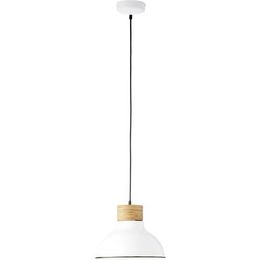 Brilliant Pullet 93791/05 Pendelleuchte LED E27 40 W Weiß, Holz (hell)