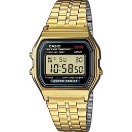 Casio Quarz Armbanduhr A159WGEA-1EF (L x B x H) 36.8 x 32.2 x 8.2 mm Gold Gehäusematerial=Harz Material (Armband)=Edelstahl