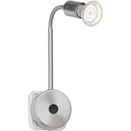 Brilliant Loona LED-Steckdosenlampe LED GU10 3 W Edelstahl