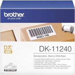 Brother DK-11240 Etiketten Rolle 102 x 51 mm Papier Weiß 600 St. Permanent haftend DK11240 Versand-Etiketten