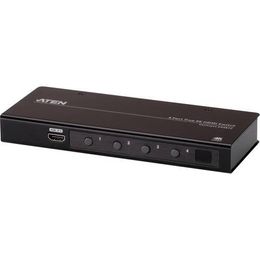 Aten VS481C 4+1 Port HDMI-Switch über PC steuerbar, mit Fernbedienung 4096 x 2160 Pixel