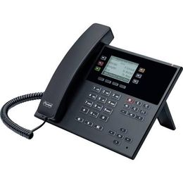 Auerswald COMfortel D-110 Schnurgebundenes Telefon, VoIP Freisprechen, Headsetanschluss, Optische Anrufsignalisierung, PoE Grafik-Display Schwarz