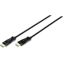 Digitus HDMI / Glasfaser Anschlusskabel HDMI-A Stecker, HDMI-A Stecker 30.00 m Schwarz AK-330125-300-S Ultra HD (4k) HDMI, High Speed-HDMI mit Ethernet