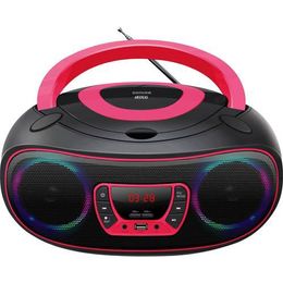 Denver TCL-212BT CD-Radio UKW AUX, CD, USB, Bluetooth® Stimmungslicht Pink