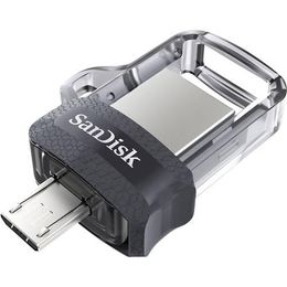 Sandisk Ultra® Dual Drive m3.0 USB-Zusatzspeicher Smartphone/Tablet Schwarz 256 GB Micro USB (OTG), USB 3.2 Gen 1 (USB 3.0)