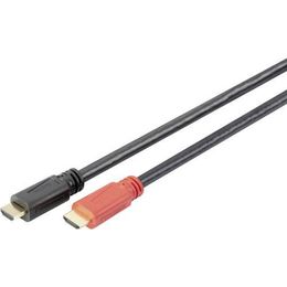 Digitus HDMI Anschlusskabel HDMI-A Stecker, HDMI-A Stecker 15.00 m Schwarz AK-330105-150-S vergoldete Steckkontakte HDMI-Kabel
