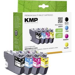 KMP Druckerpatrone ersetzt Brother LC-3213BK, LC-3213C, LC-3213M, LC-3213Y Kompatibel Kombi-Pack Schwarz, Cyan, Magenta, Gelb B101V 1539,4005