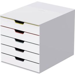 Durable VARICOLOR MIX 5 - 7625 762527 Schubladenbox Hellgrau DIN A4, DIN C4, Folio, Letter Anzahl der Schubfächer: 5