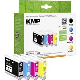 KMP Druckerpatrone ersetzt Brother LC-1000BK, LC-1000C, LC-1000M, LC-1000Y Kompatibel Kombi-Pack Schwarz, Cyan, Magenta, Gelb B75V 1035,4005