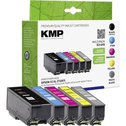 KMP Druckerpatrone ersetzt Epson 33XL, T3357, T3351, T3361, T3362, T3363, T3364 Kompatibel Kombi-Pack Schwarz, Foto Schwarz, Cyan, Magenta, Gelb E216VX