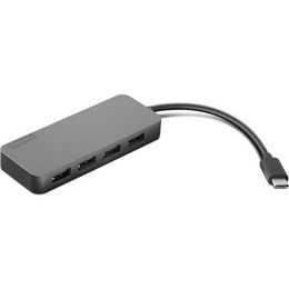Lenovo USB-C to 4-Port USB-A USB-Kombi-Hub Eisen-Grau