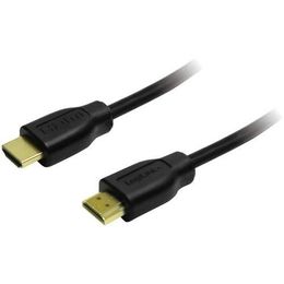 Logilink HDMI Anschlusskabel HDMI-A Stecker, HDMI-A Stecker 15.00 m Schwarz CH0054 HDMI-Kabel