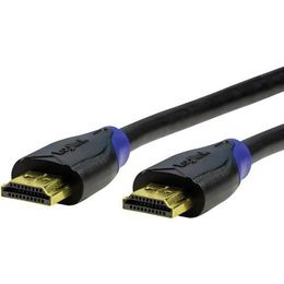 Logilink HDMI Anschlusskabel HDMI-A Stecker, HDMI-A Stecker 15.00 m Schwarz CH0067 Audio Return Channel, Ultra HD (4k) HDMI mit Ethernet, vergoldete