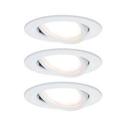 Paulmann 93485 Nova Einbauleuchte 3er Set LED LED 18 W Weiß (matt)