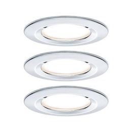 Paulmann Nova Bad-Einbauleuchte 3er Set LED LED 18 W IP44 Chrom (glänzend)