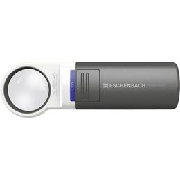 Eschenbach 15117 Lupe Mobilux Handlupe mit LED-Beleuchtung Vergrößerungsfaktor: 7 x Linsengröße: (Ø) 35 mm Anthrazit/Alpinweiß