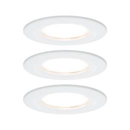 Paulmann Nova Bad-Einbauleuchte 3er Set LED LED 18 W IP44 Weiß (matt)