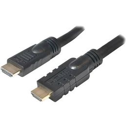 Logilink HDMI Anschlusskabel HDMI-A Stecker, HDMI-A Stecker 30.00 m Schwarz CHA0030 vergoldete Steckkontakte HDMI-Kabel
