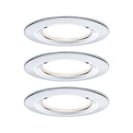 Paulmann Nova Bad-Einbauleuchte 3er Set LED LED 18 W IP44 Chrom (glänzend)