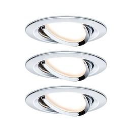 Paulmann 93488 Nova Einbauleuchte 3er Set LED LED 18 W Chrom (glänzend)