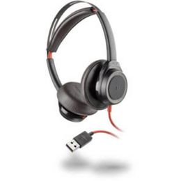 Plantronics Blackwire C7225 binaural USB ANC Telefon On Ear Headset kabelgebunden Stereo Schwarz Noise Cancelling Mikrofon-Stummschaltung