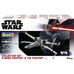 Revell 06054 Collector Set X-Wing Fighter + TIE Fighter Science Fiction Bausatz 1:57, 1:65