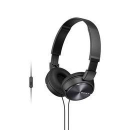 Sony MDR-ZX310AP On Ear Kopfhörer kabelgebunden Schwarz Headset, Faltbar