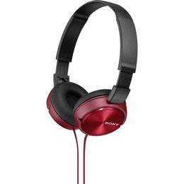 Sony MDR-ZX310 On Ear Kopfhörer kabelgebunden Rot Faltbar