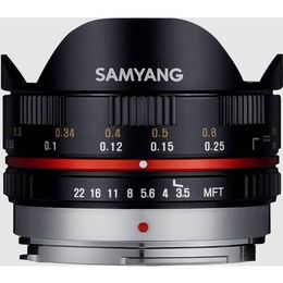 Samyang 21567 21567 Fish-Eye-Objektiv f/3.5 (max) 7.5 mm
